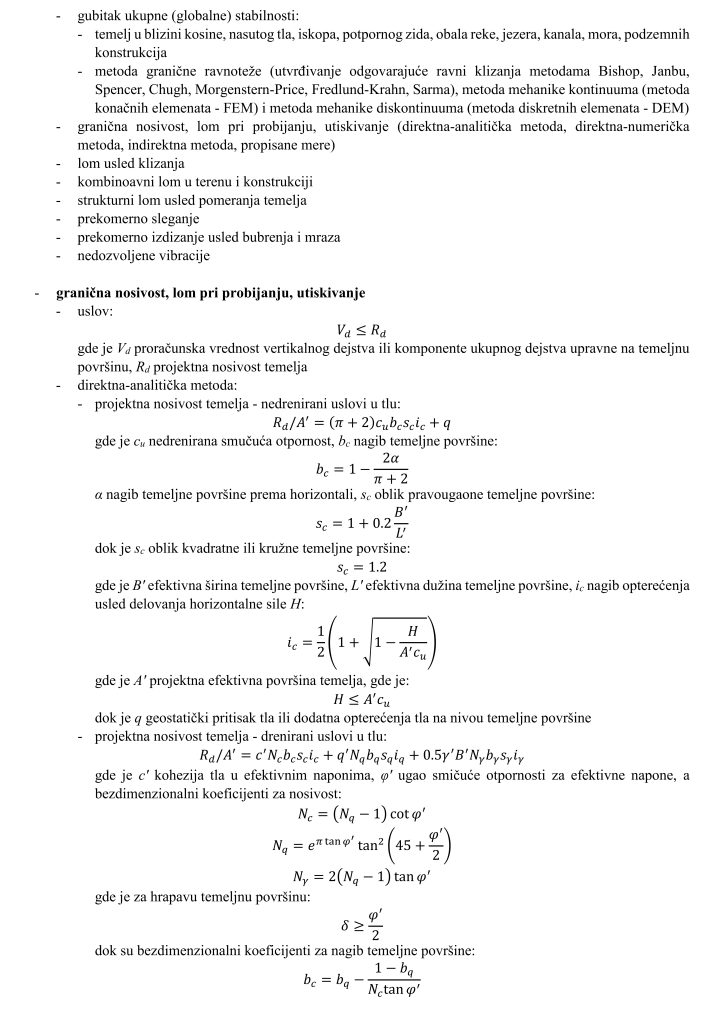 Proračun temelja samaca, temeljnih traka i temeljnih ploča prema Eurocode 7 | Geotehnika